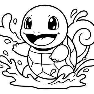 Squirtle Svg Png: Playful Design for Stickers and T-shirts - Etsy