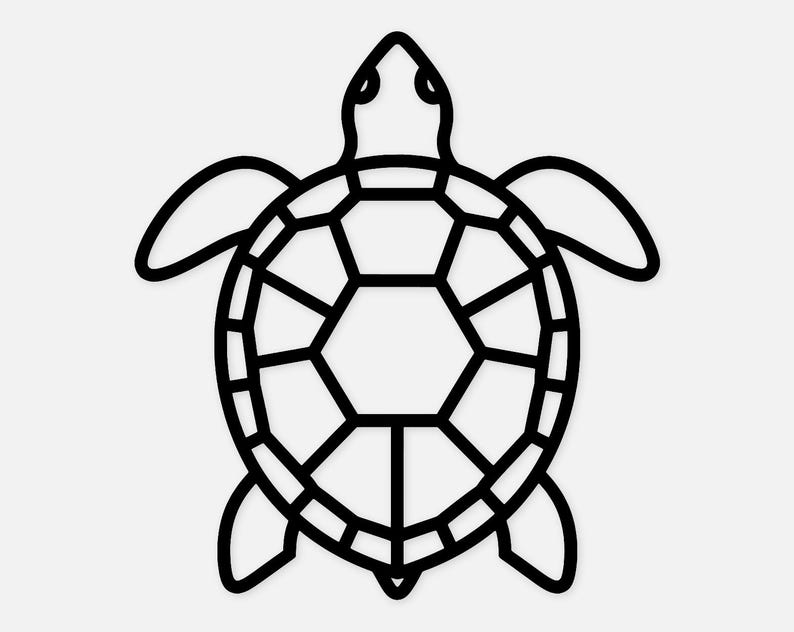 Turtle Icon Svg Png: Bold Outline Cut File for Crafts - Etsy UK
