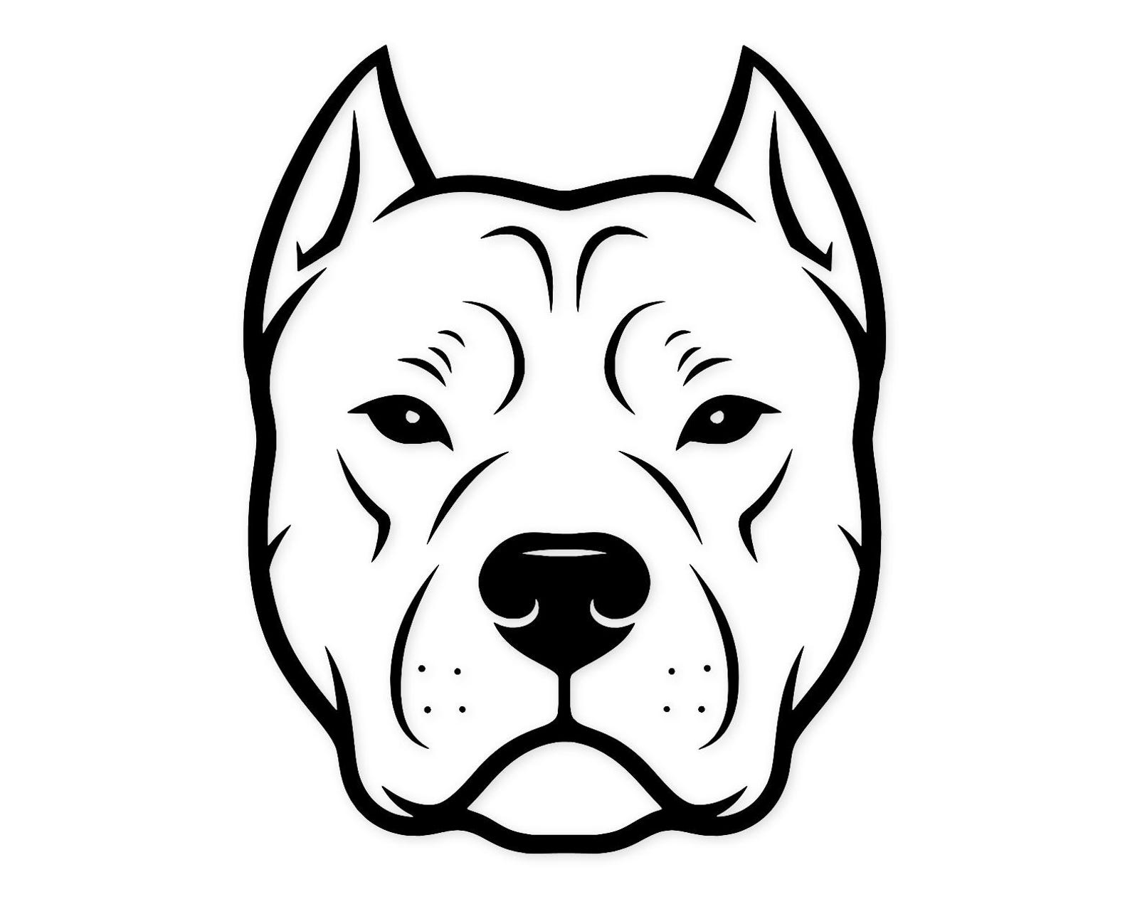 Pitbull Icon Svg Png: Cut Ready Digital Design for Cricut Silhouette - Etsy