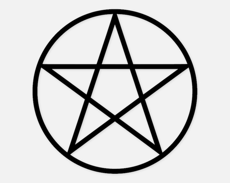Simple Pentagram Icon Svg Png: Cut Ready Digital Design for Cricut ...
