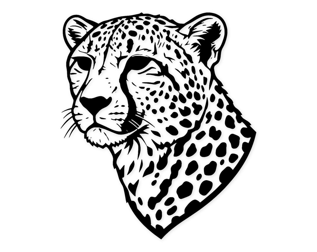 Cheetah Spot Silhouette Svg Png: Cut Ready Digital Design for Cricut ...