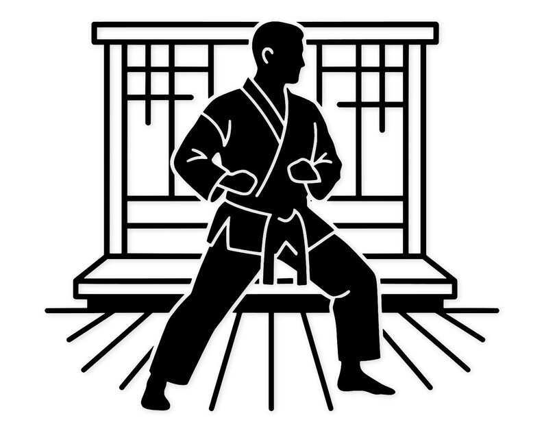 Taekwondo Grandmaster Svg Png: Minimalist Cut File for Martial Arts - Etsy