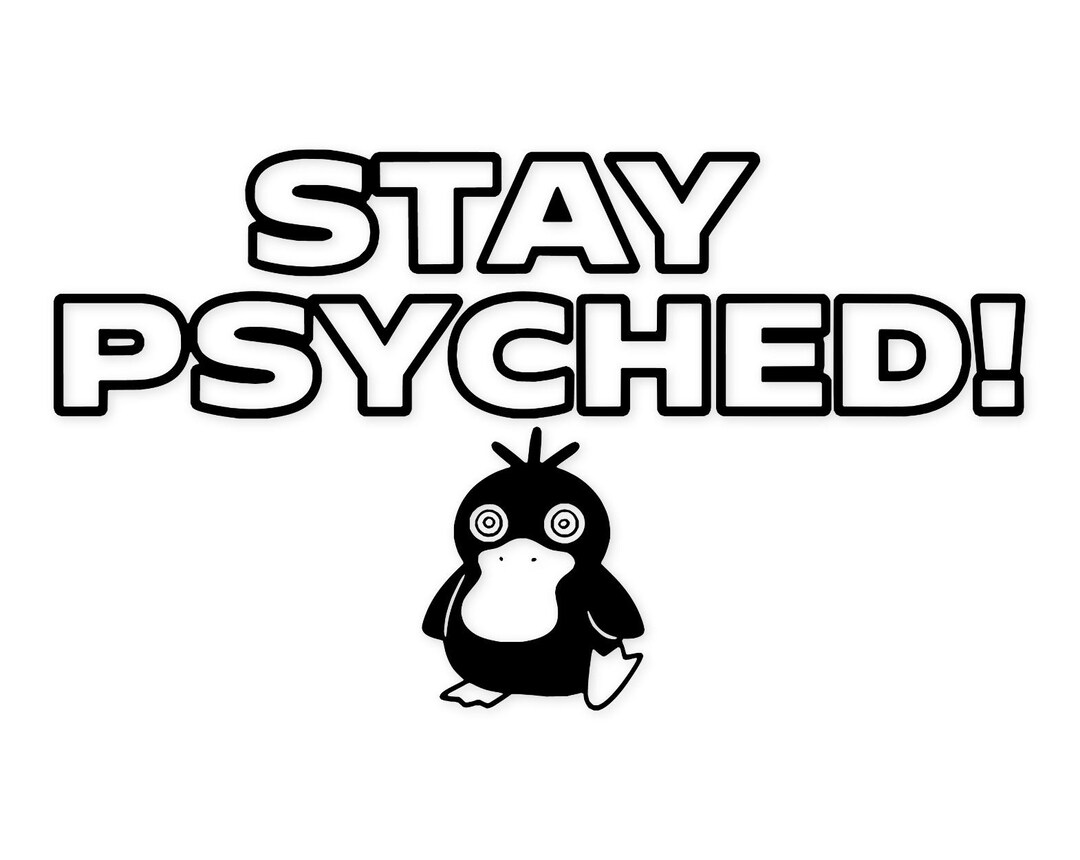 Stay Psyched! Svg Png: Bold Clean Outline for Apparel - Etsy