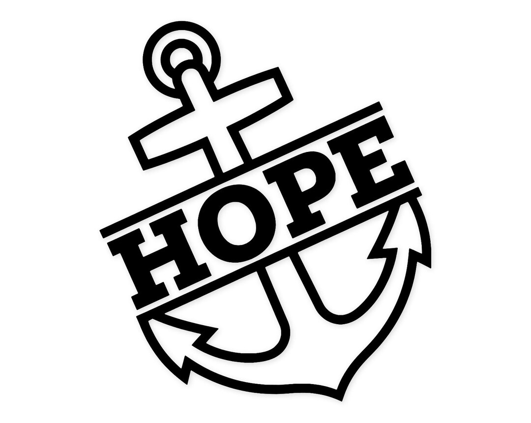 Hope Anchor Svg Png: Bold Design for Decor Projects - Etsy