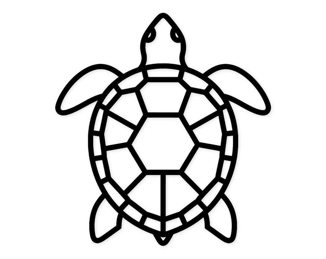 Turtle Icon Svg Png: Bold Outline Cut File for Crafts - Etsy