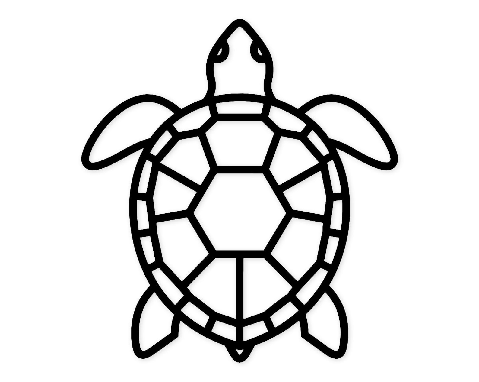 Turtle Icon Svg Png: Bold Outline Cut File for Crafts - Etsy