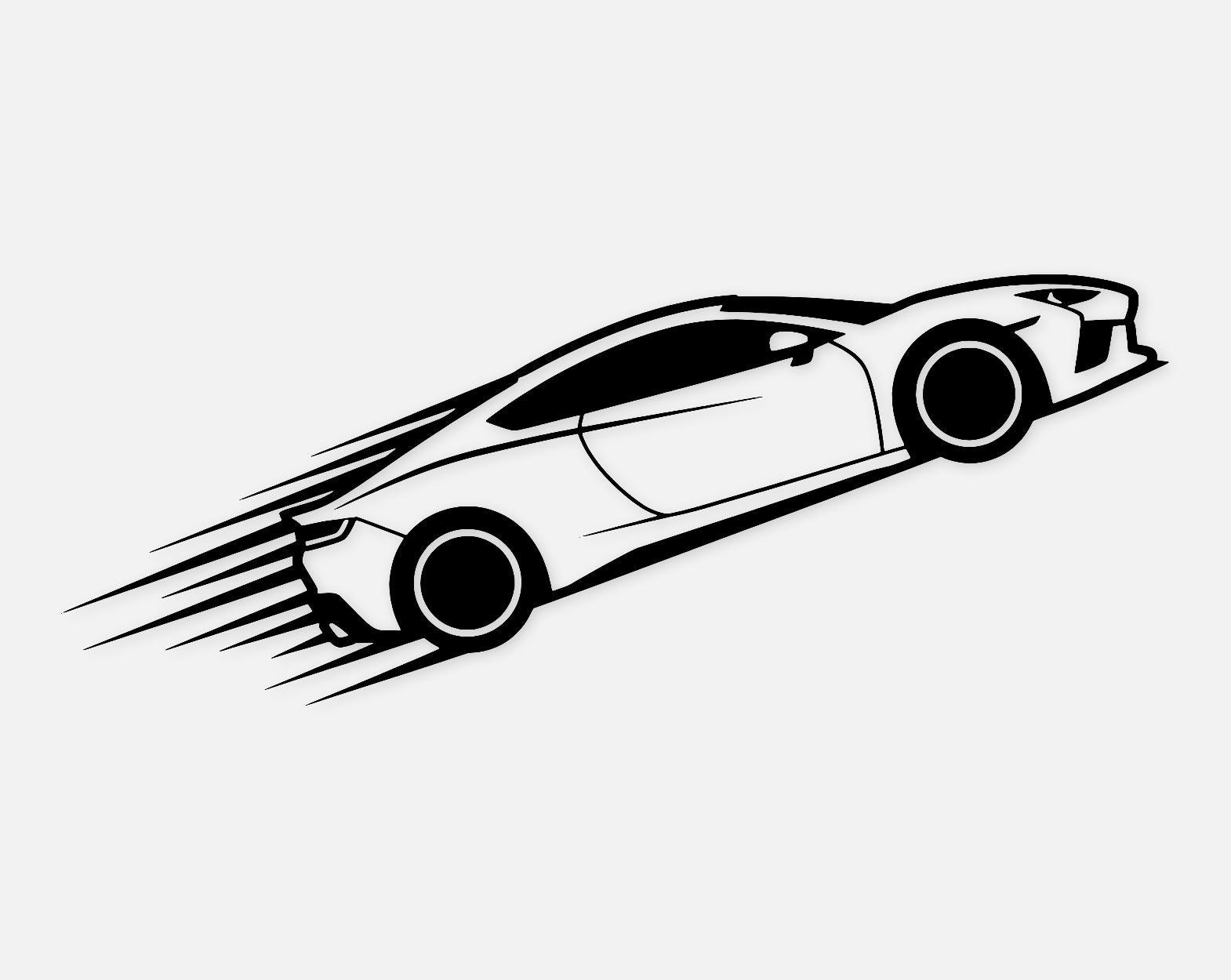 Sports Car Speed Lines Svg Png: Bold Cut File for T-shirts - Etsy