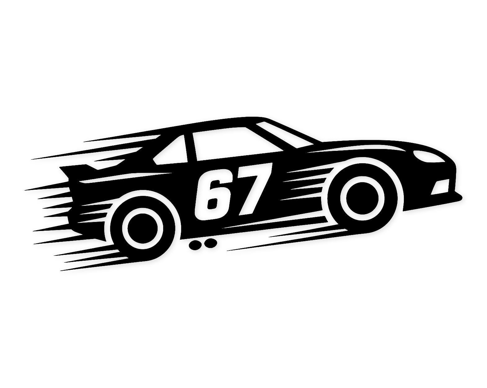 Race Car 67 Svg Png: Cut Ready Digital Design for Cricut Silhouette ...
