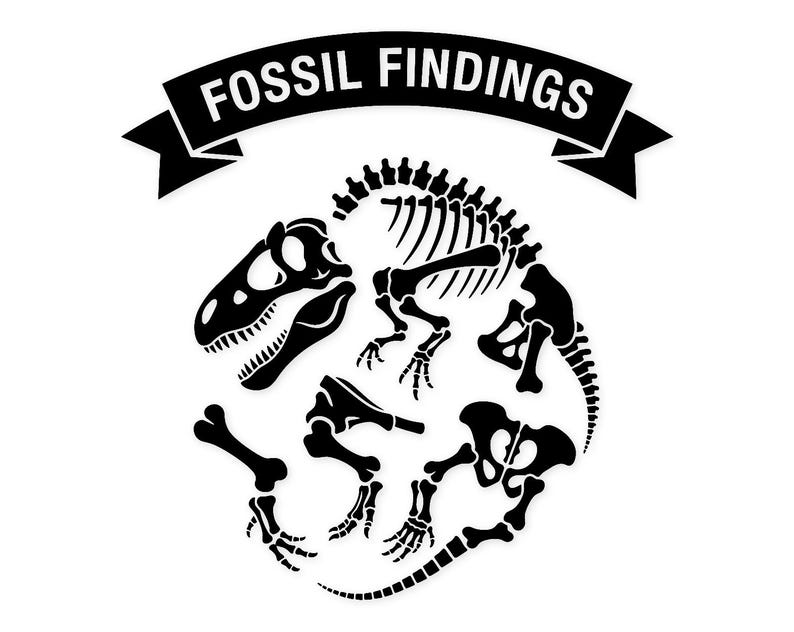 Fossil Findings Svg Png: Bold Outline Design for Crafting - Etsy