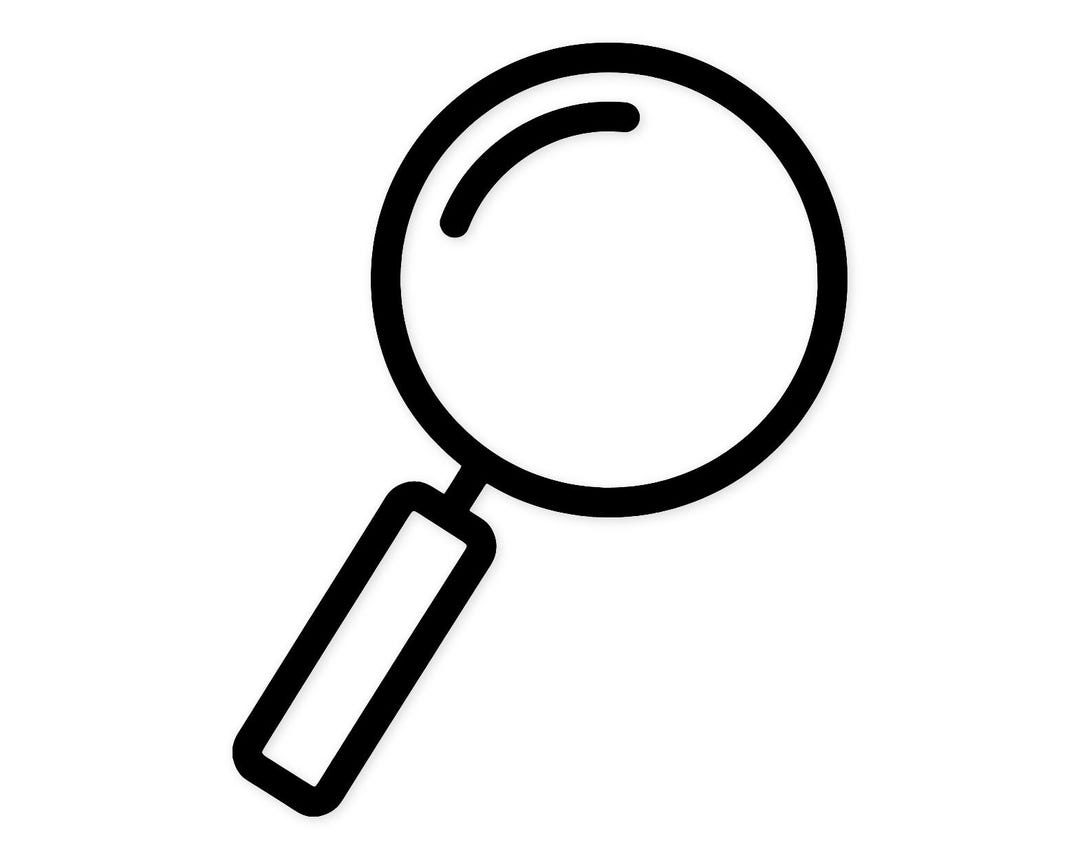 Simple Magnifying Glass Svg Png: Cut Ready Digital Design for Cricut ...