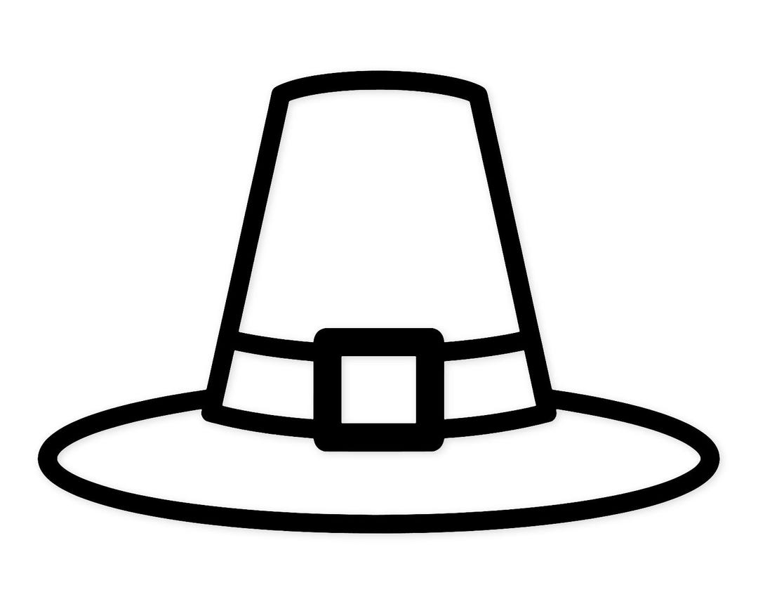 Pilgrim Hat Icon Svg Png: Cut Ready Digital Design for Cricut ...