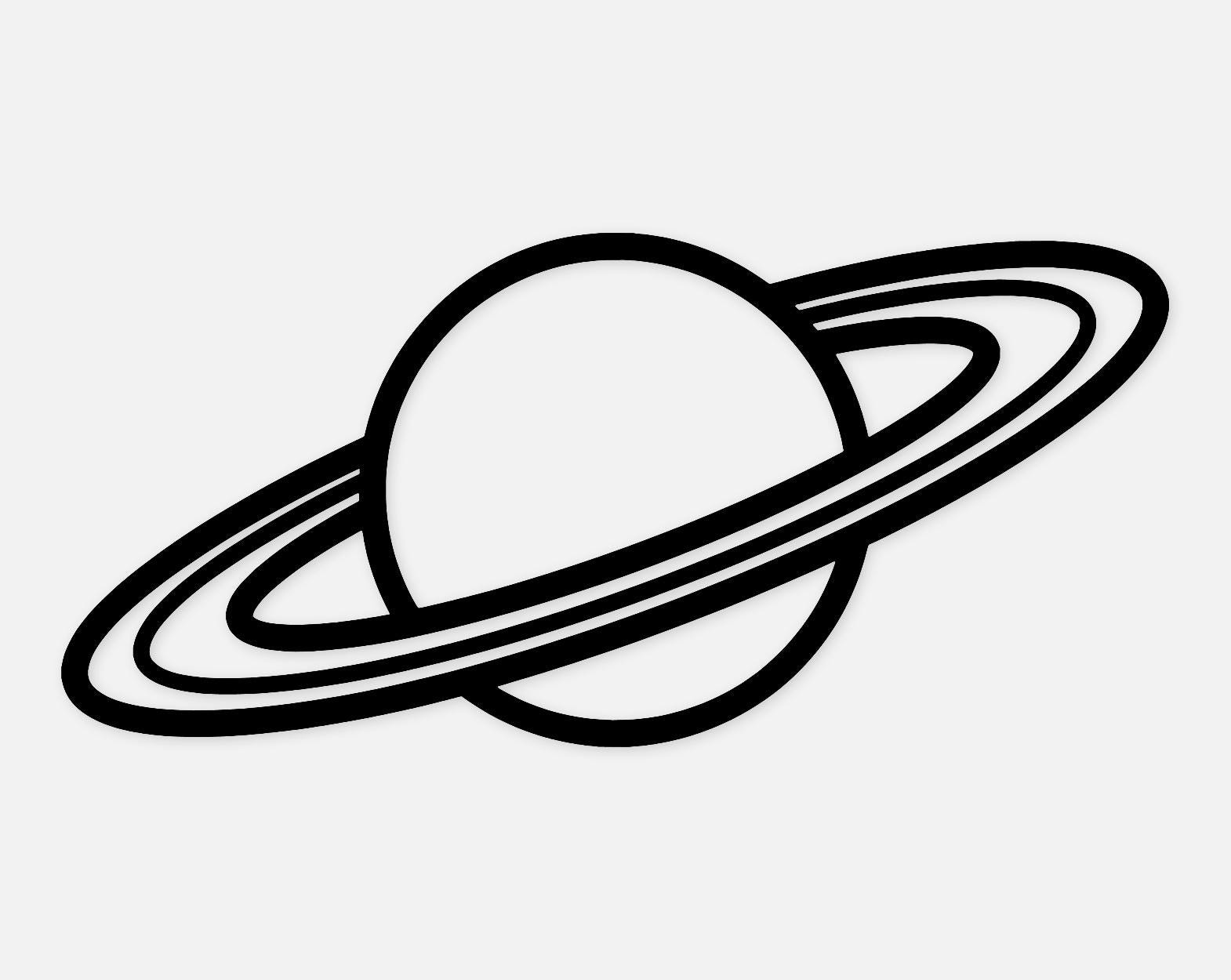 Saturn Icon Svg Png: Bold Vector Design for Cut Files - Etsy