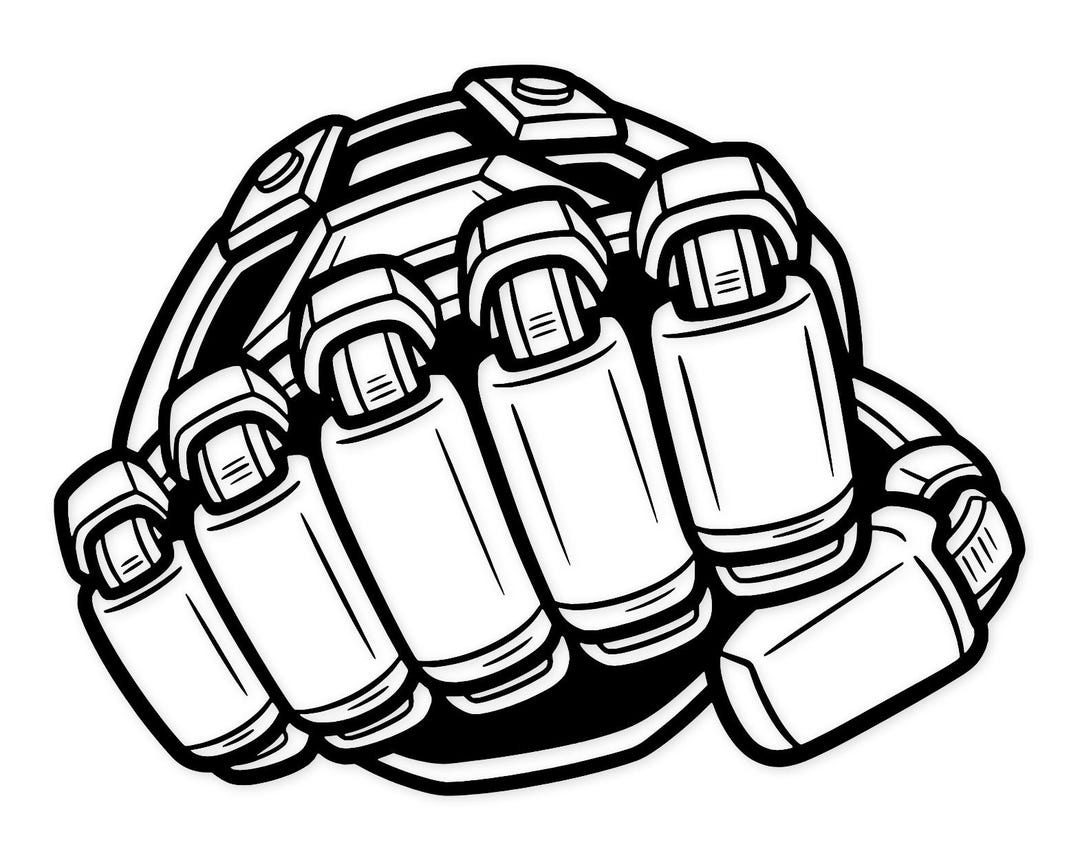 Robot Arm Pose Svg Png: Bold Black and White Design for Cut Files - Etsy