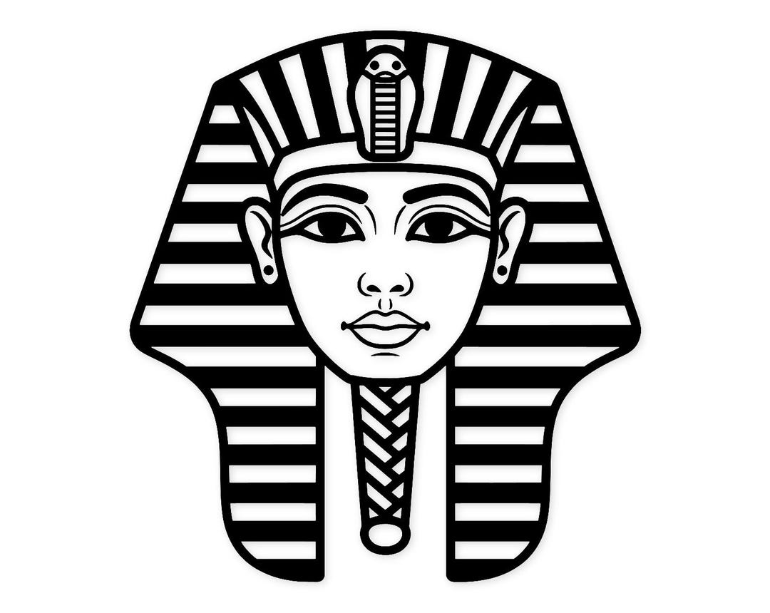 Pharaoh Mask Svg Png: Cut Ready Digital Design for Cricut Silhouette - Etsy