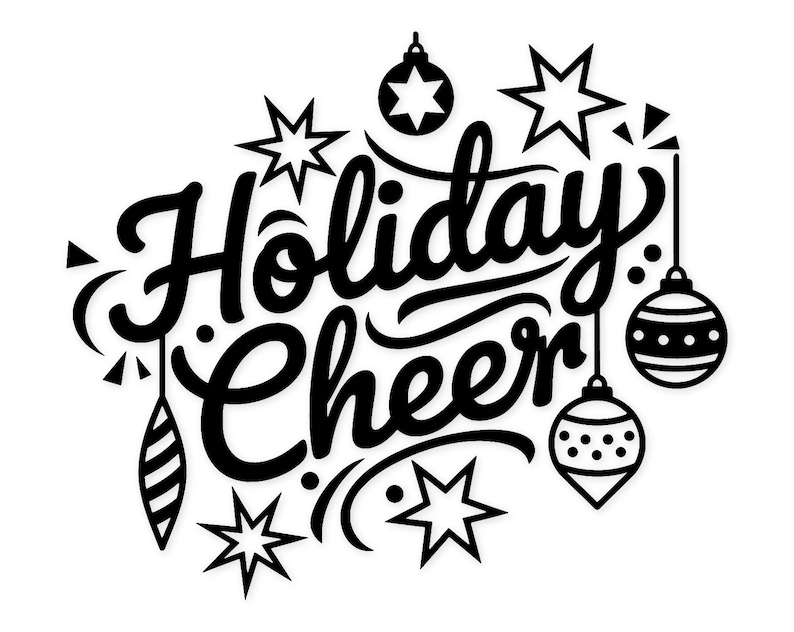 Holiday Cheer Svg Png: Cut Ready Digital Design for Cricut Silhouette ...