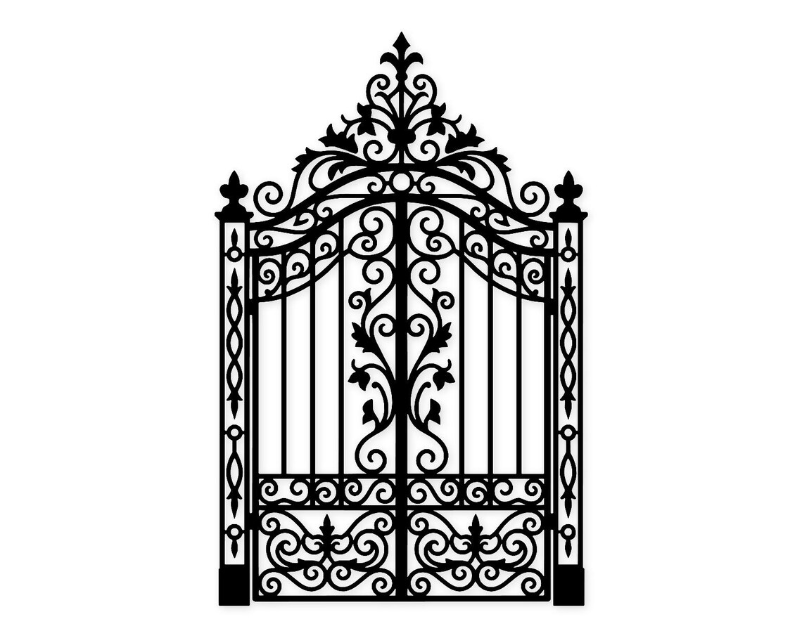 Cemetery Gate Emblem Svg Png: Cut Ready Digital Design for Cricut ...