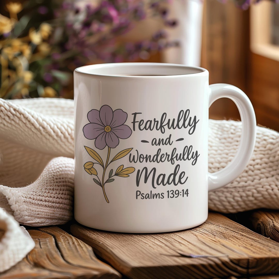 Psalm 139 Mug, Bible Verse Mug, Christian Mugs, Gift for Believers ...