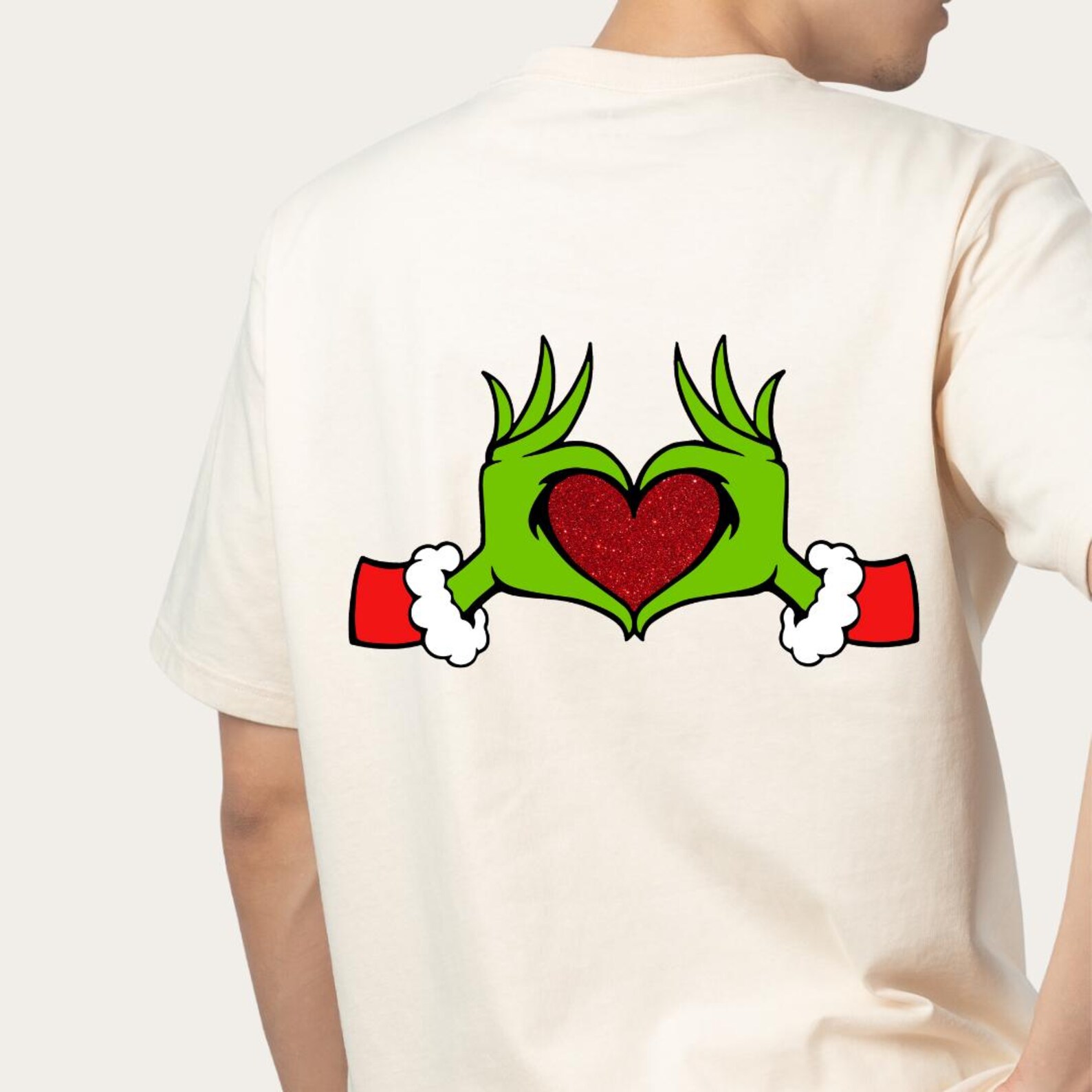 Grinch Hand Heart Christmas PNG Design, Holiday Decor, Grinch PNG ...