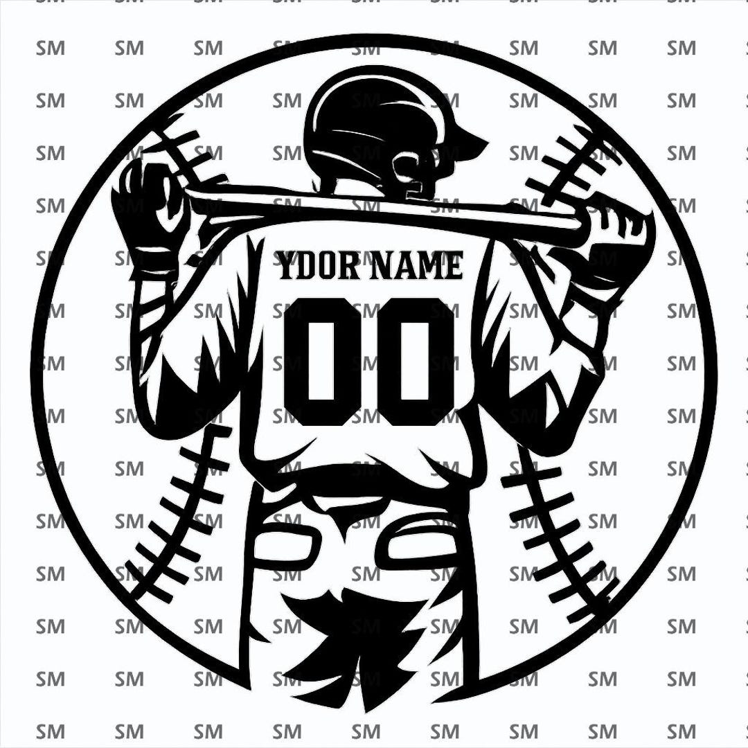 Custom Baseball Player PNG: Personalized Sports Jersey Design (digital ...