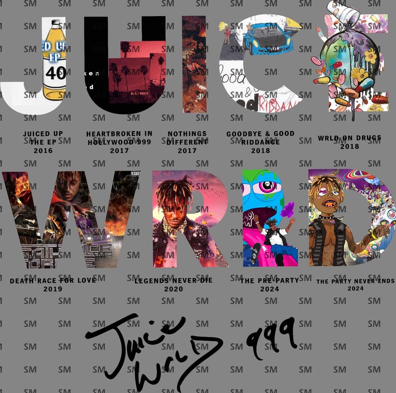 Juice Wrld PNG Sublimation | Instant Download | Digital File - Etsy