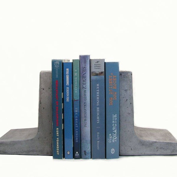 Concrete Bookends - Etsy