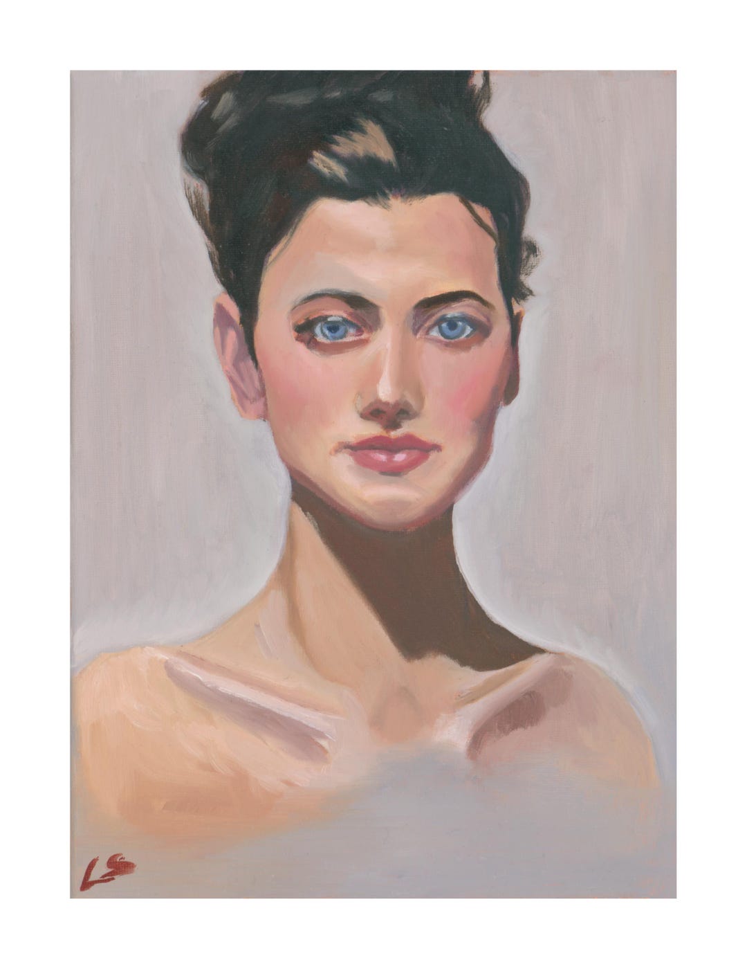 Julia | Oil Portrait Digital File - Etsy