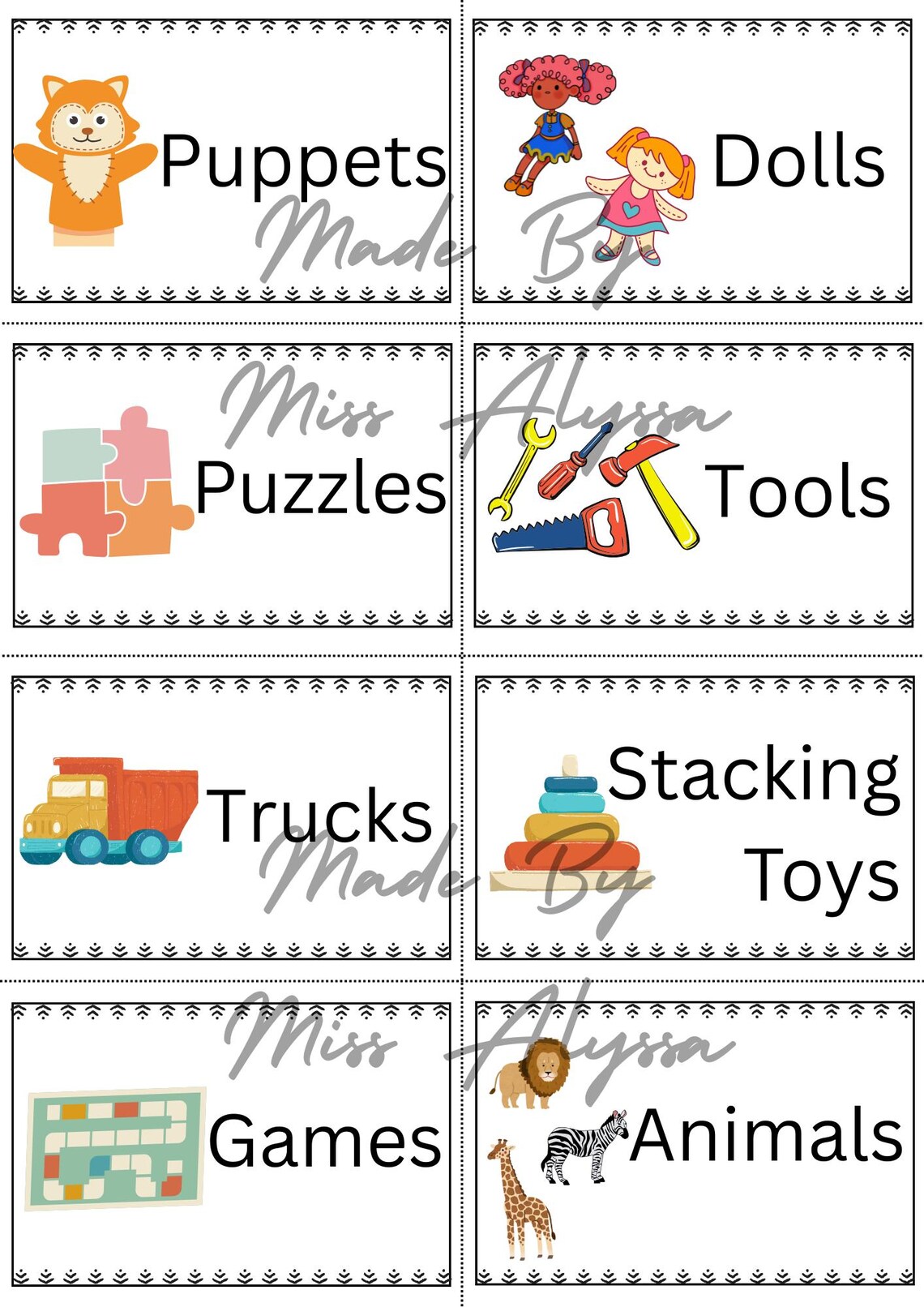 Classroom Item Lables - Etsy