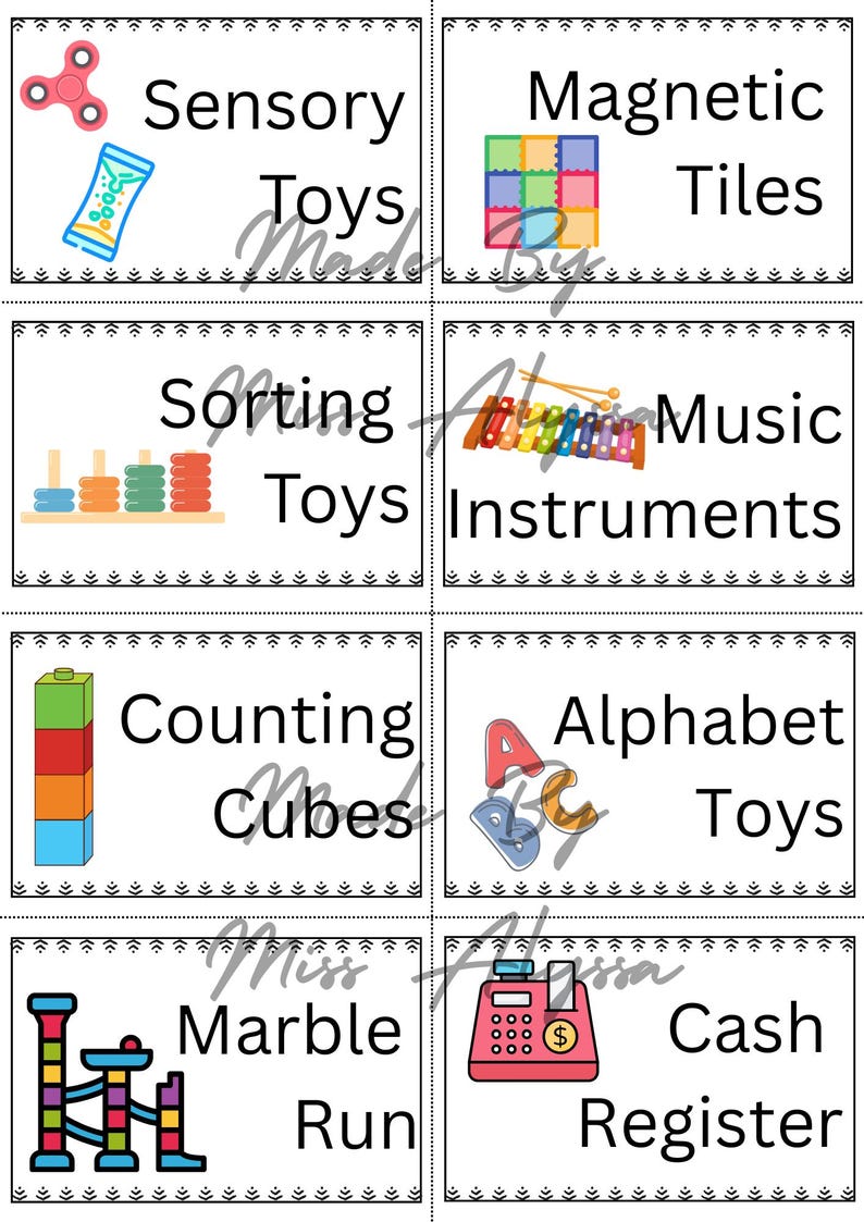 Classroom Item Lables - Etsy