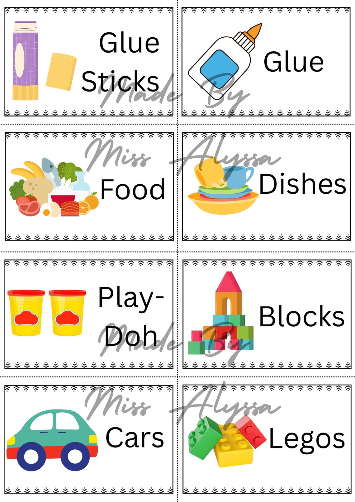 Classroom Item Lables - Etsy