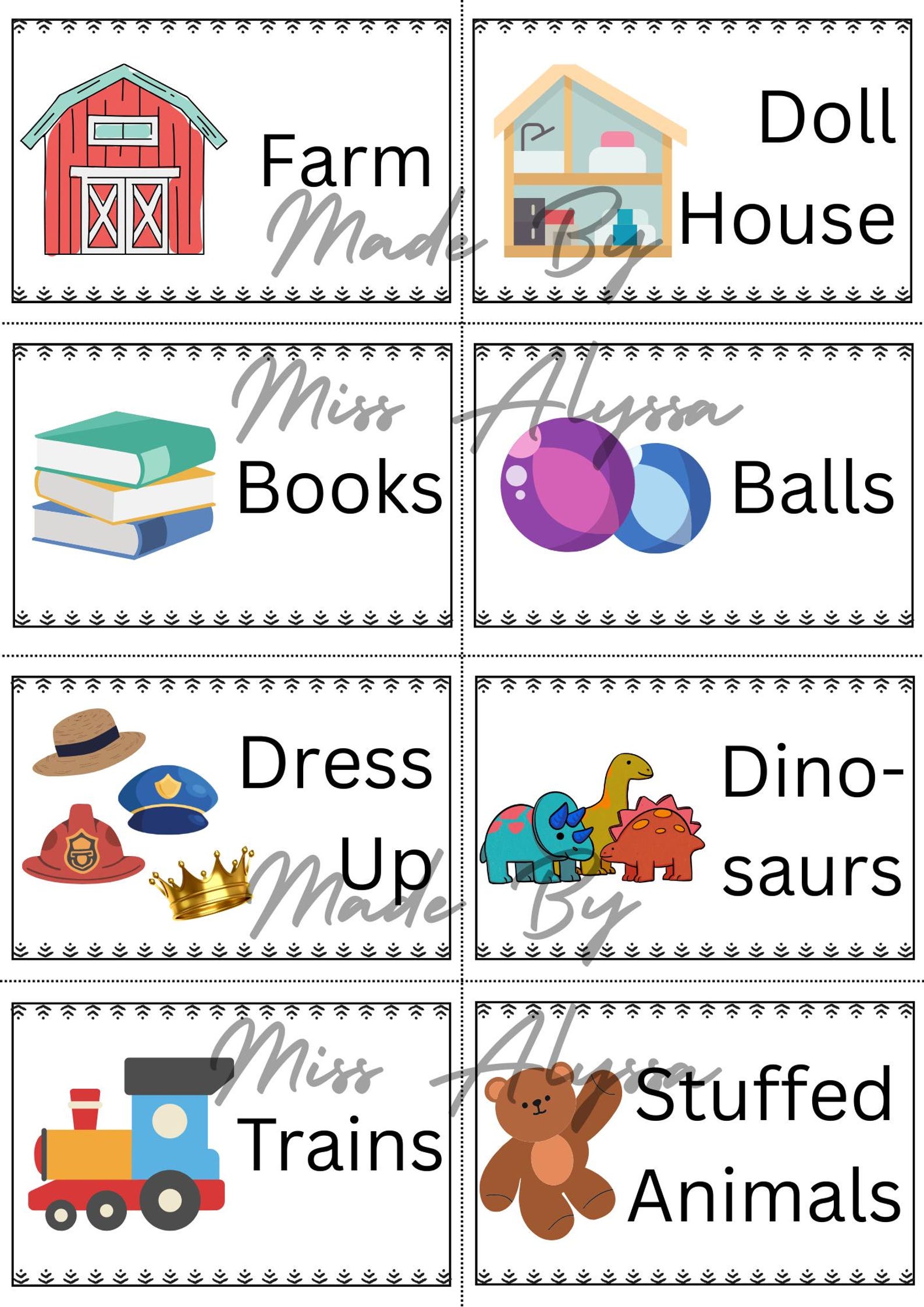 Classroom Item Lables - Etsy