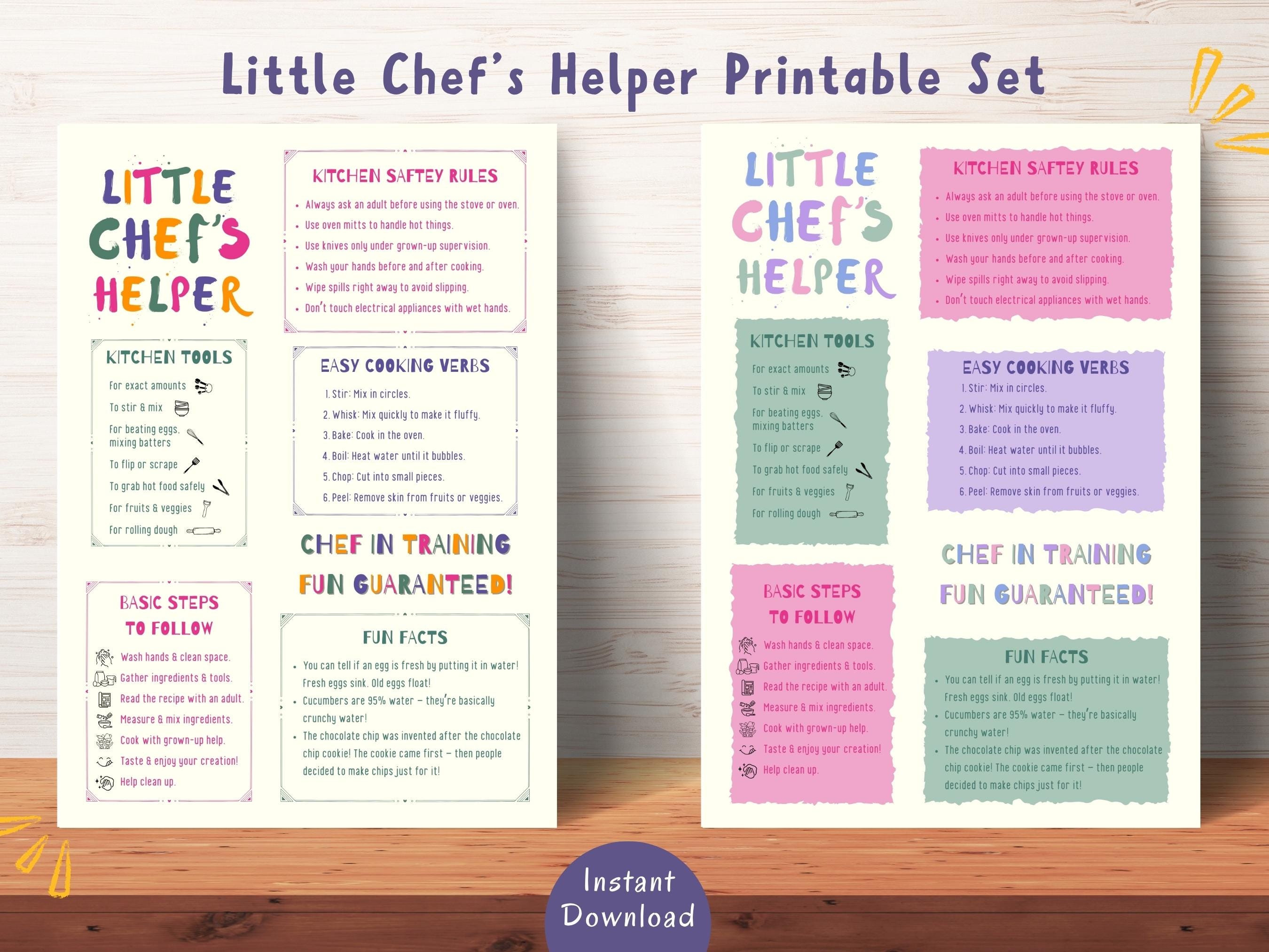 Kitchen Safety Poster For Kids