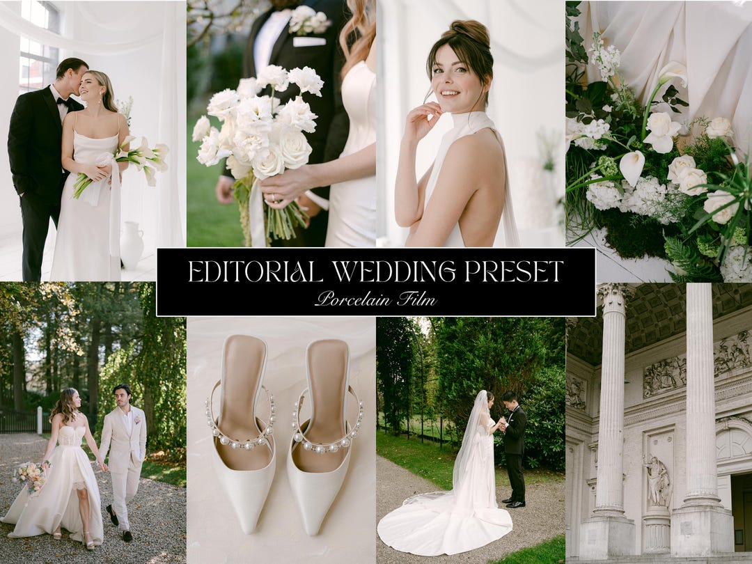 Editorial Wedding Preset, Fuji 400 Inspired Lightroom Desktop Preset ...