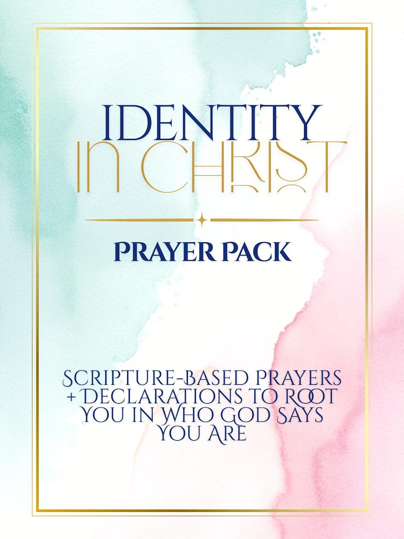 7-day Identity in Christ Devotional | Prayer Journal + Declarations ...