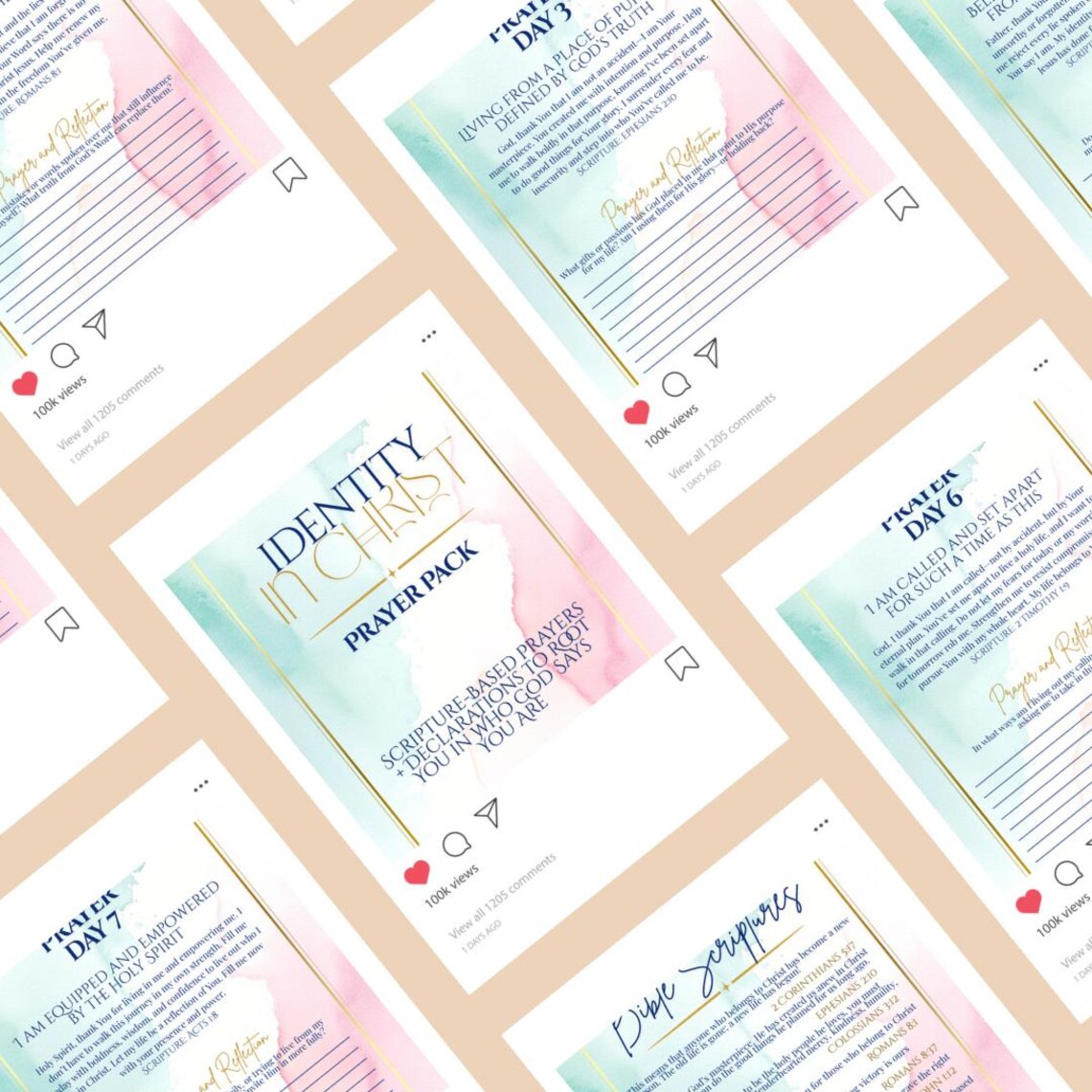 7-day Identity in Christ Devotional | Prayer Journal + Declarations ...
