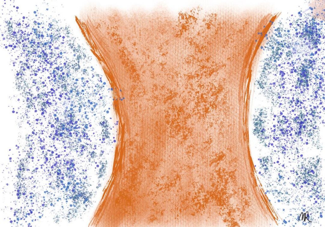 Abstract Tree Trunk at Night - Etsy