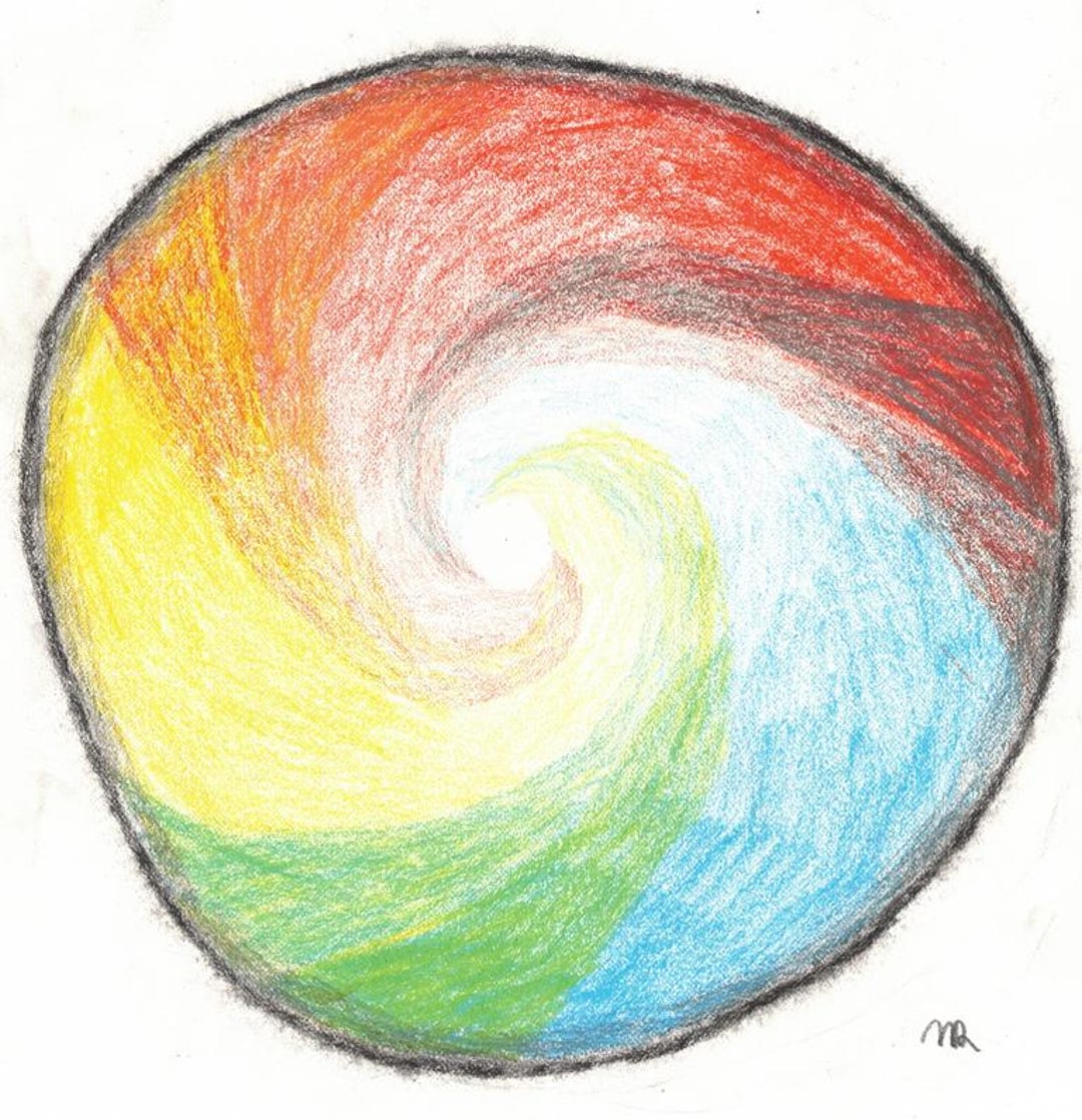 A Spiral Color Wheel - Etsy
