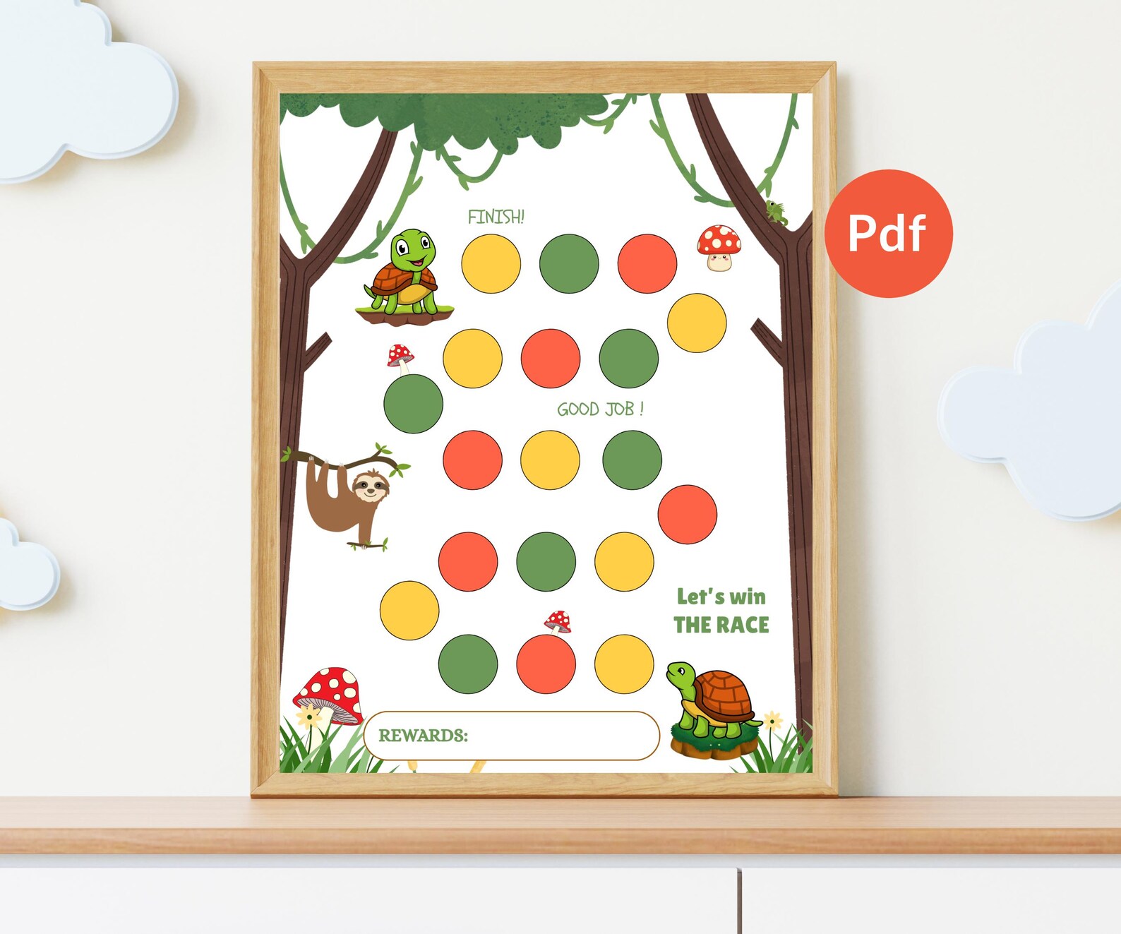Printable Jungle Reward Chart | Kids Behavior Chart | Fun Animal Reward ...
