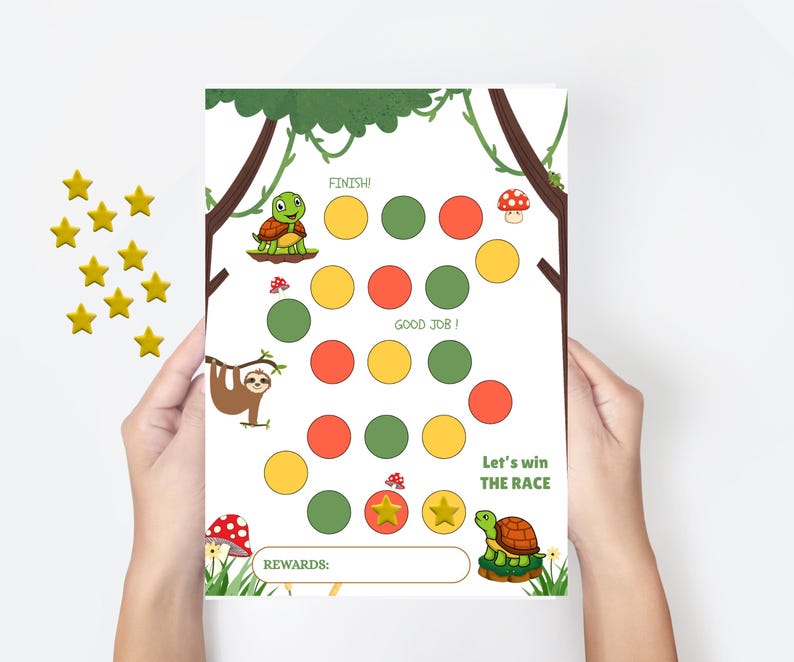 Printable Jungle Reward Chart | Kids Behavior Chart | Fun Animal Reward ...