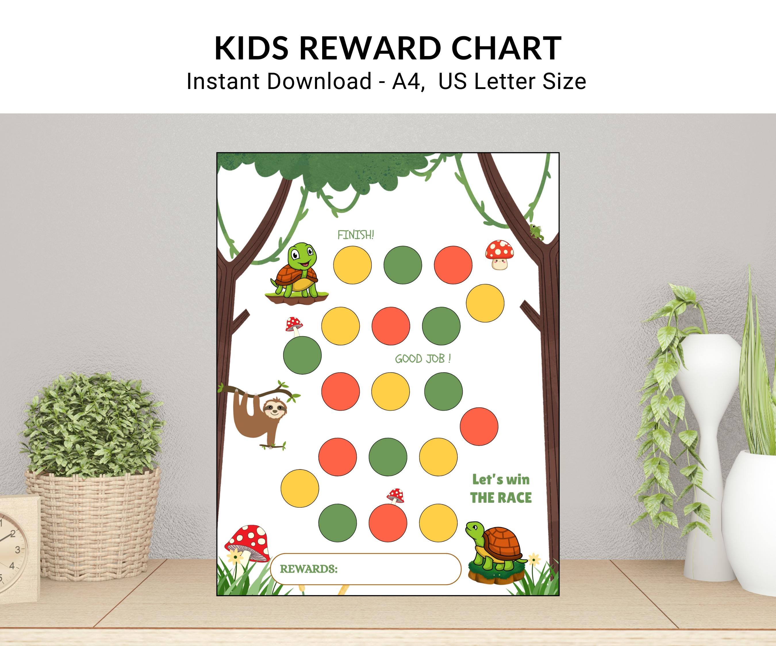 Printable Jungle Reward Chart | Kids Behavior Chart | Fun Animal Reward ...