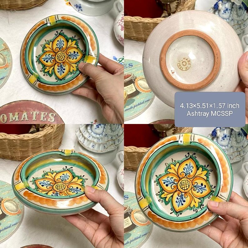 Vintage Artisanal Ceramic Sailing Vessel for Decoration With Hand ...
