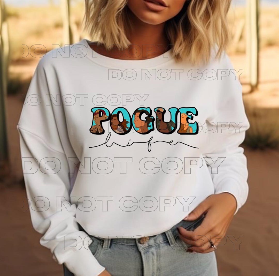 Outer Banks Pogue Life Shirt: Camo Letters DTF Image (digital Download ...