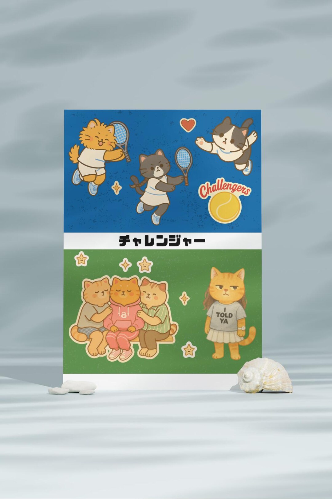 Challengers Movie Sticker Sheet – Anime Style Die-cut | Sports ...