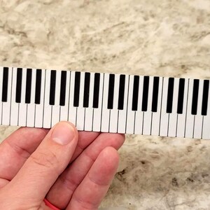 Piano Keys Bookmark | 3D Printed Music Lover Gift | Piano Teacher ...
