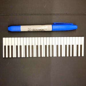 Piano Keys Bookmark | 3D Printed Music Lover Gift | Piano Teacher ...