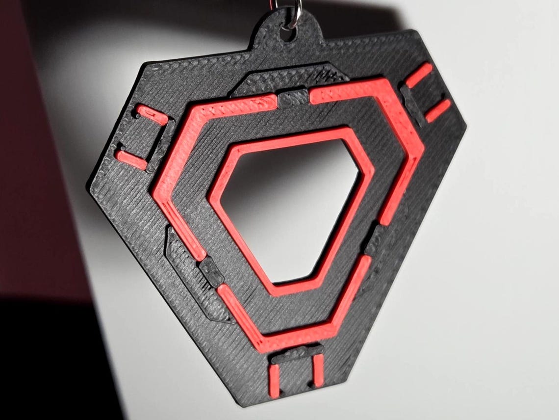 Tron Ares Inspired Triangle Earrings and Pendent: 3D Printed Sci-fi ...