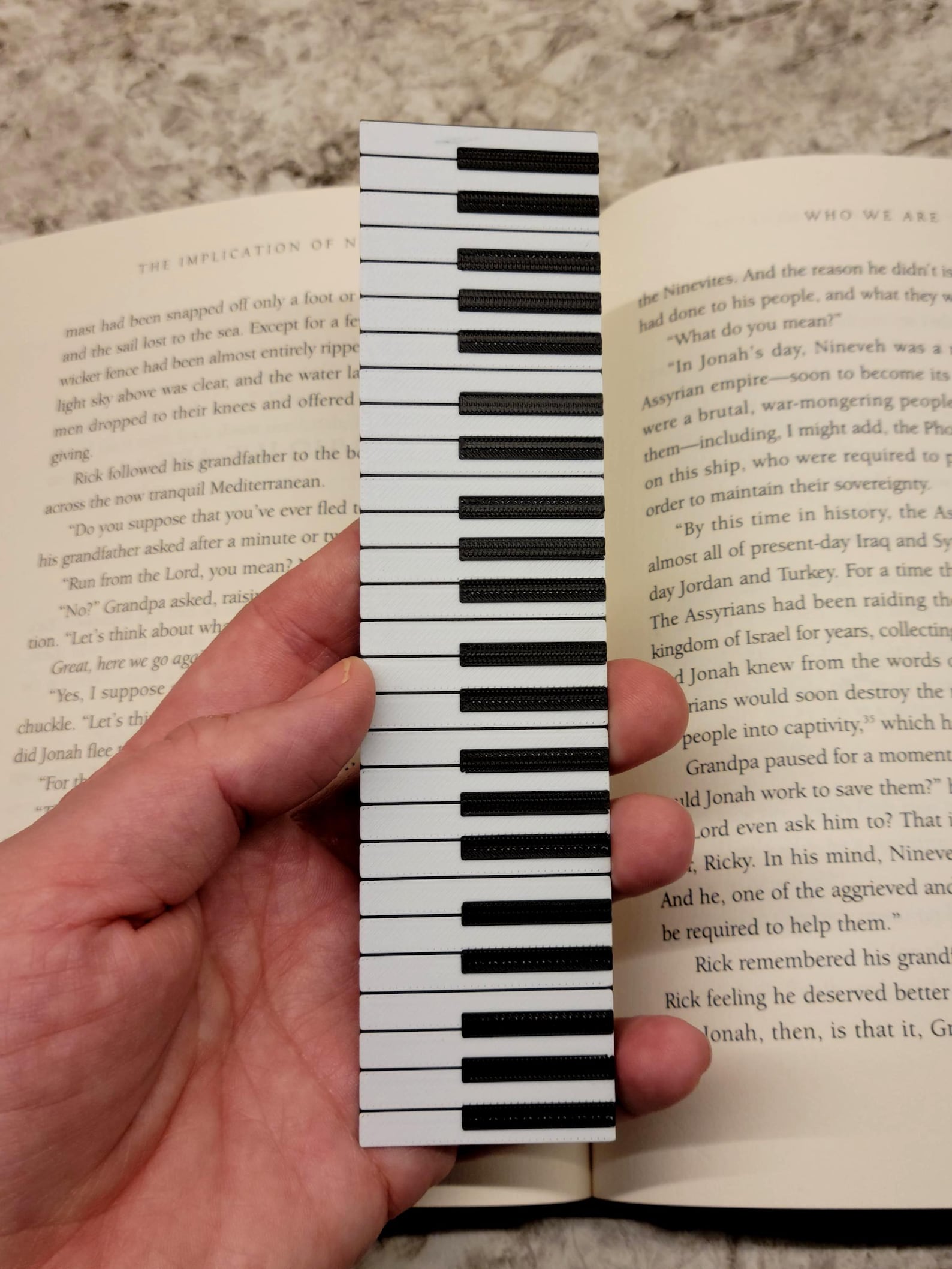 Piano Keys Bookmark | 3D Printed Music Lover Gift | Piano Teacher ...