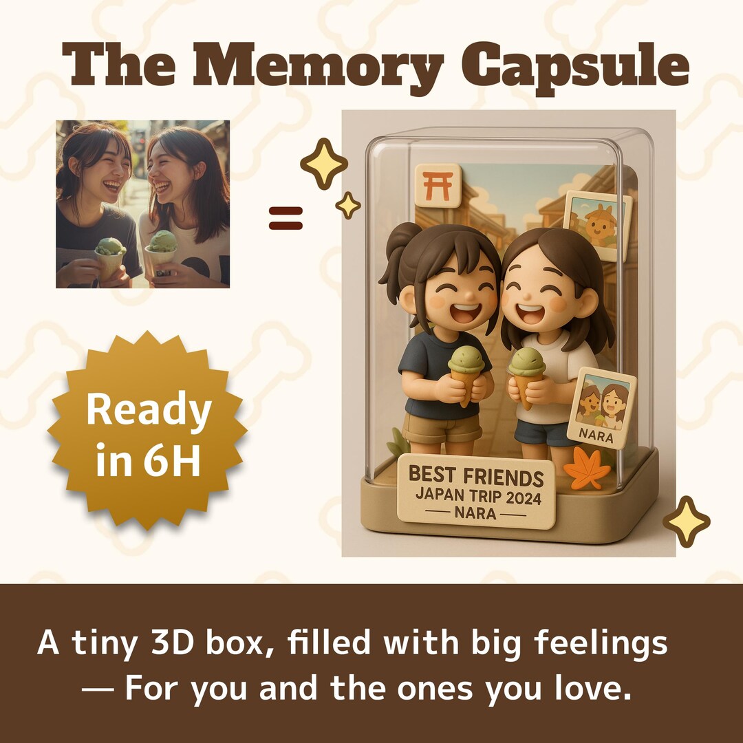 Custom 3D Memory Box – Personalized Digital Keepsake Gift to Share With ...