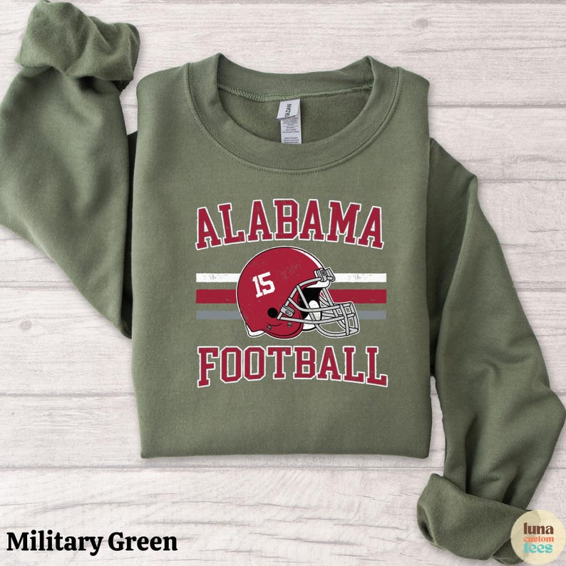 Alabama Football Sweatshirt & Hoodie | Retro Distressed Game Day ...