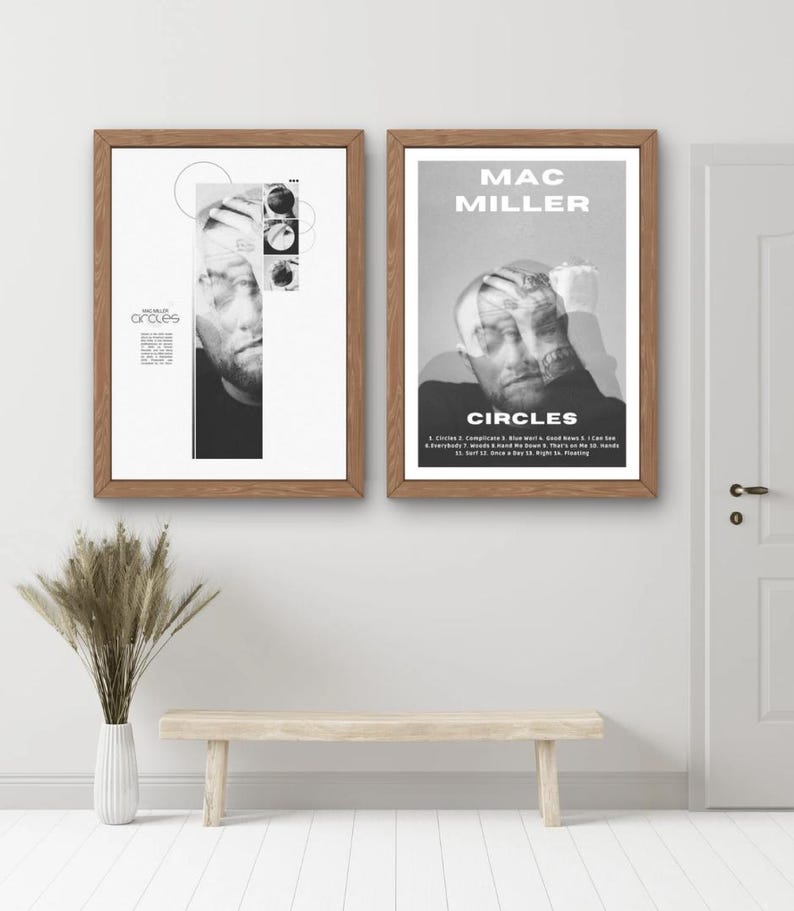 Mac Miller Shirt Poster Mac Miller Album Cover Poster Minimalist Album ...