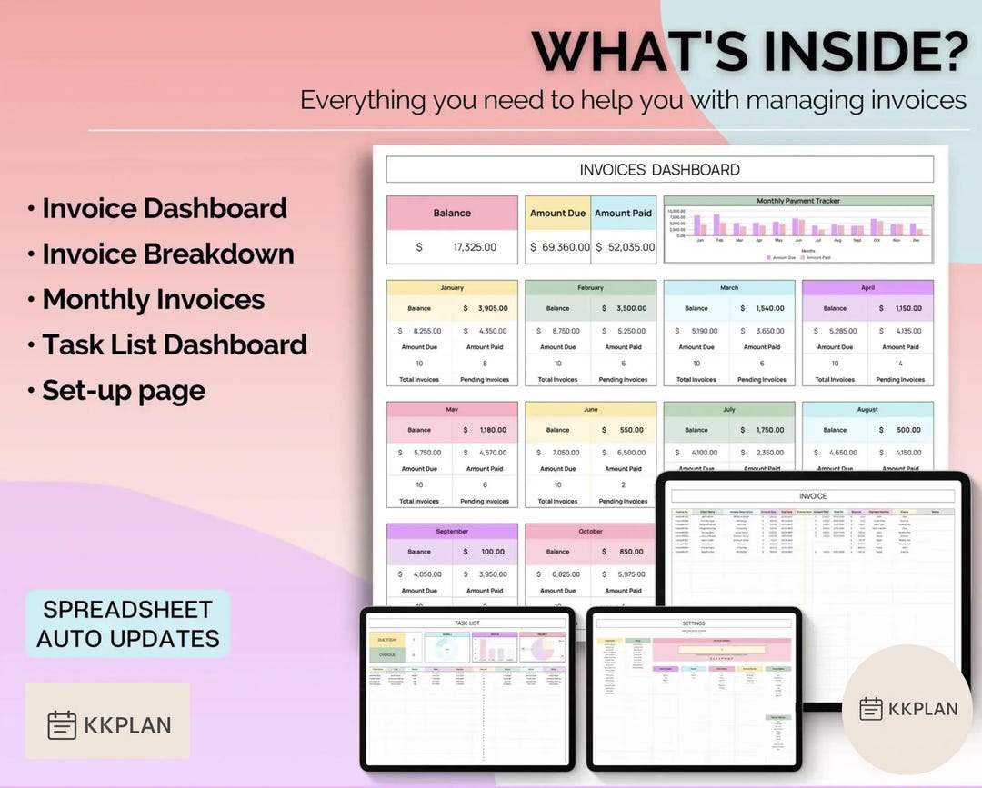 Task Tracker Excel Task Tracker Digital Inventory Tracker Spreadsheet ...